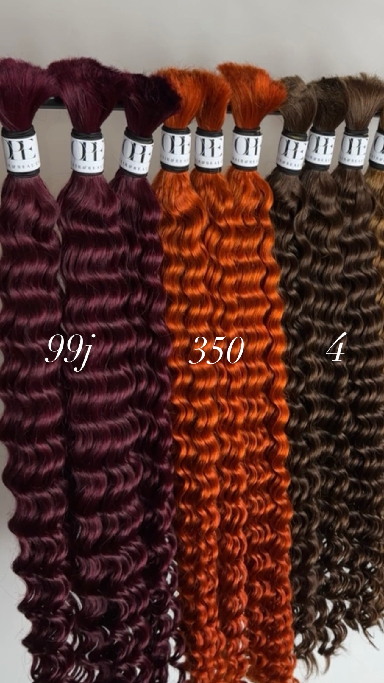 Virgin Deep wave hair in color 4, 350 and 99j – Opehair&beauty